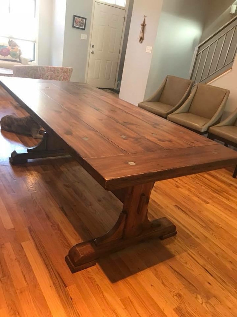 Reclaimed Industrial Modern Farmhouse Extension Table - Etsy