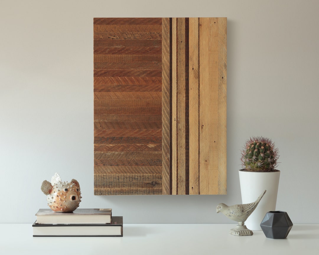 Geometric Wood Wall Art | Modern Pattern Reclaimed Wood - Etsy