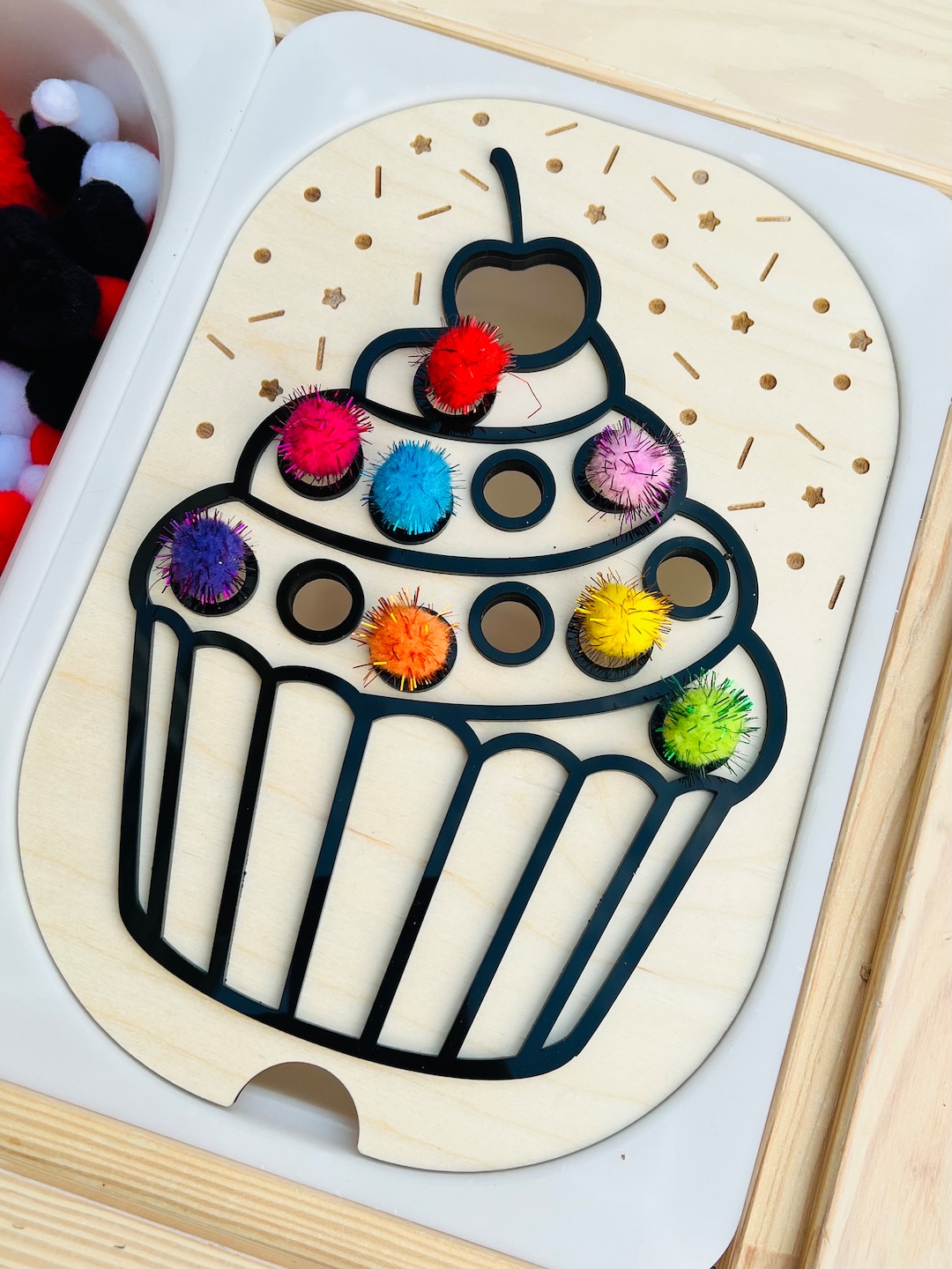 Cupcake Sensory Bin Insert for Trofast Bin, Flisat Sensory Table ...