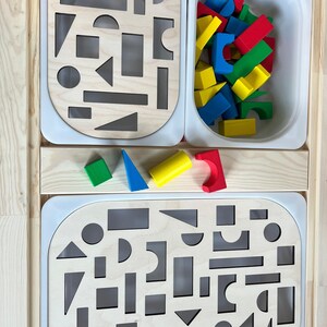Sensory Bin Insert | Shape Sorting | Fits IKEA TROFAST | Montessori ...