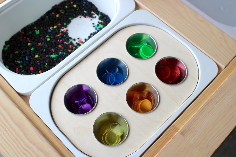 Sensory Bin Insert: IKEA Trofast Sensory Bin - Wood or Acrylic, Sensory ...