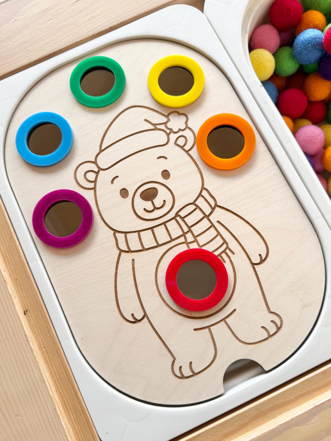 Polar Bear Sensory Bin Insert for Small Trofast | Wooden & Acrylic ...