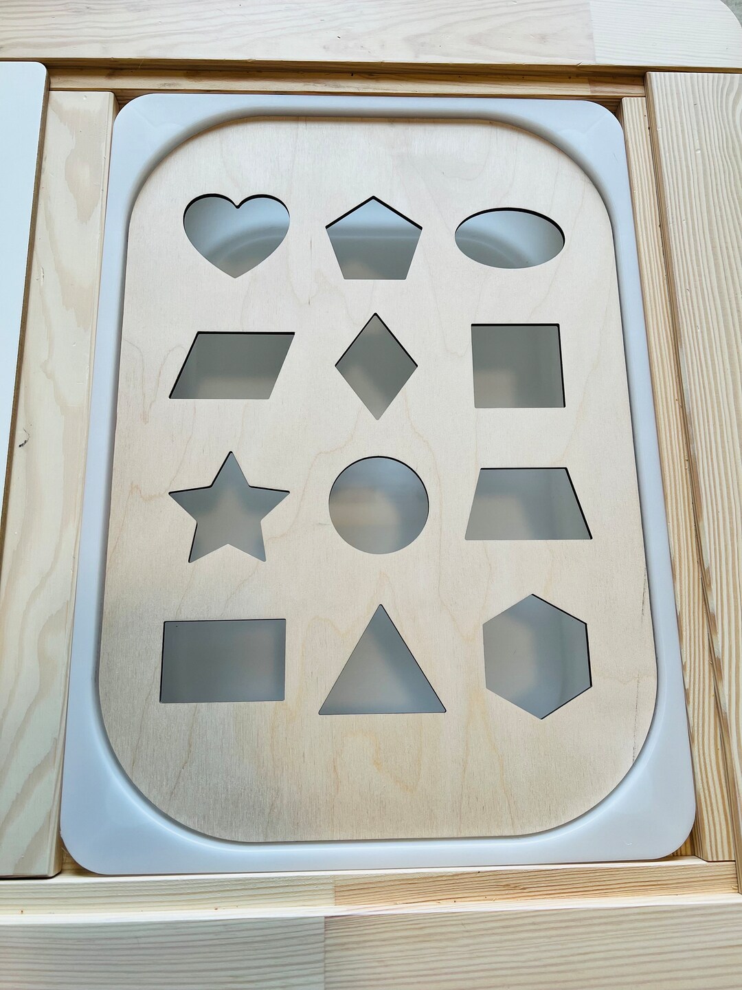 Large Shape Sensory Bin Insert for TROFAST Bin, Flisat Table, Shape ...