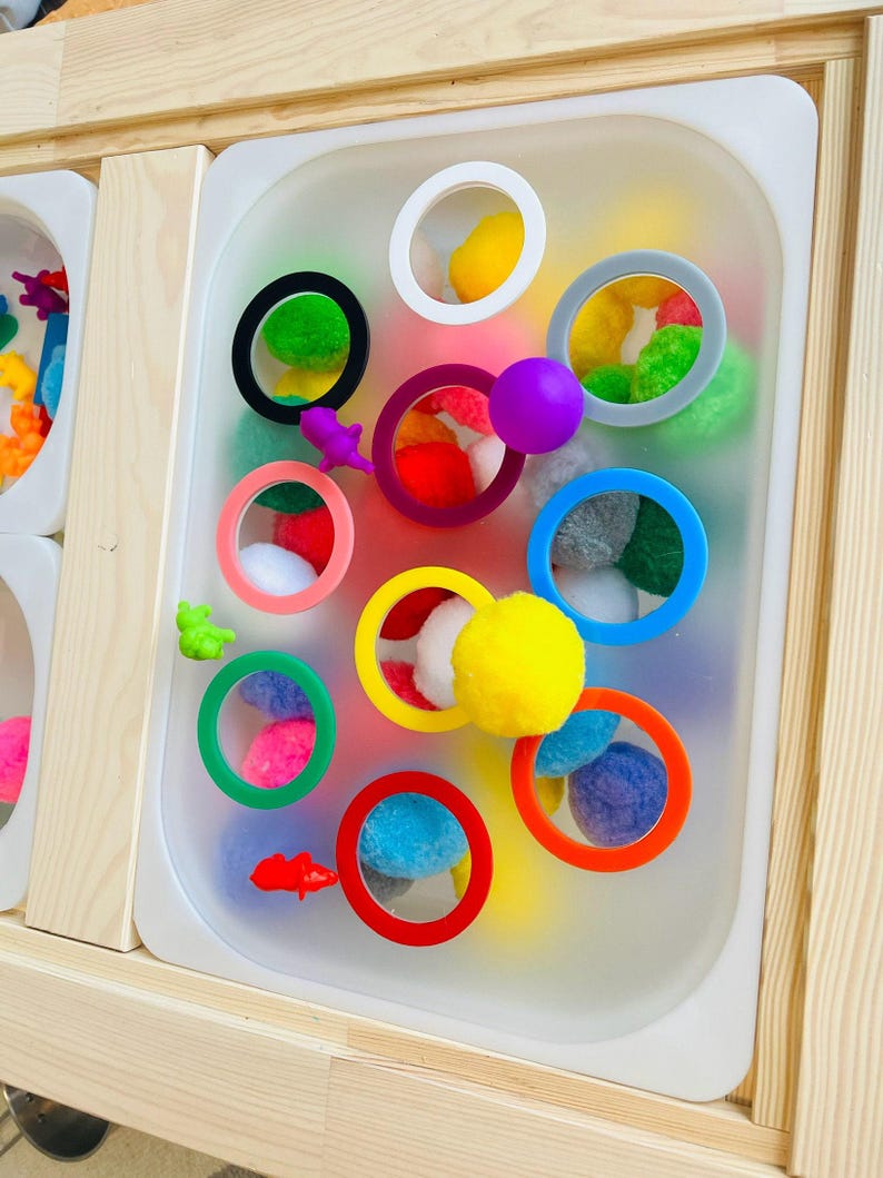 Color Sorting Sensory Bin Insert for IKEA TROFAST, Flisat Table ...
