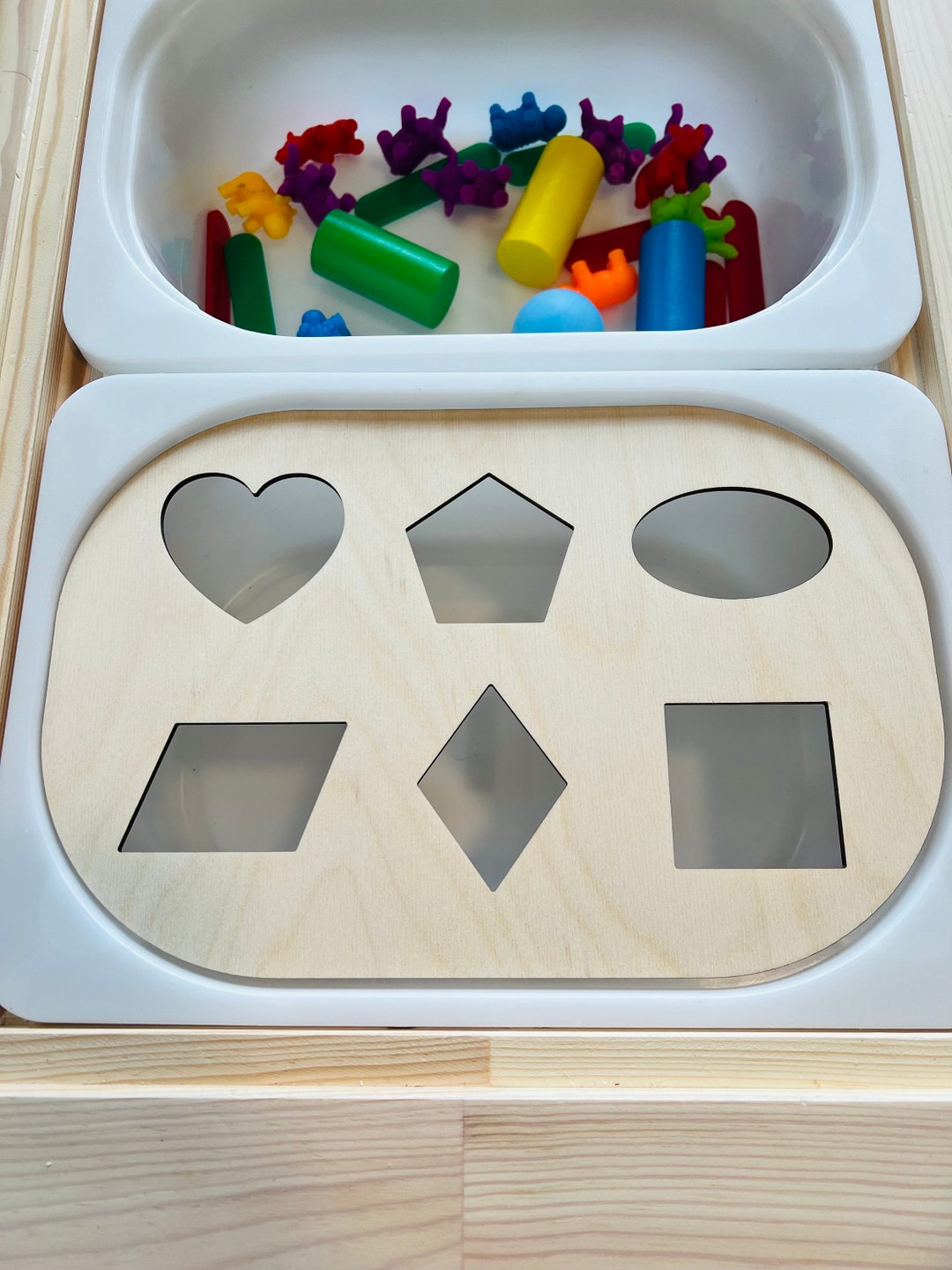 Shape Sensory Bin Insert for TROFAST Bin, Flisat Table, Sensory Bin ...