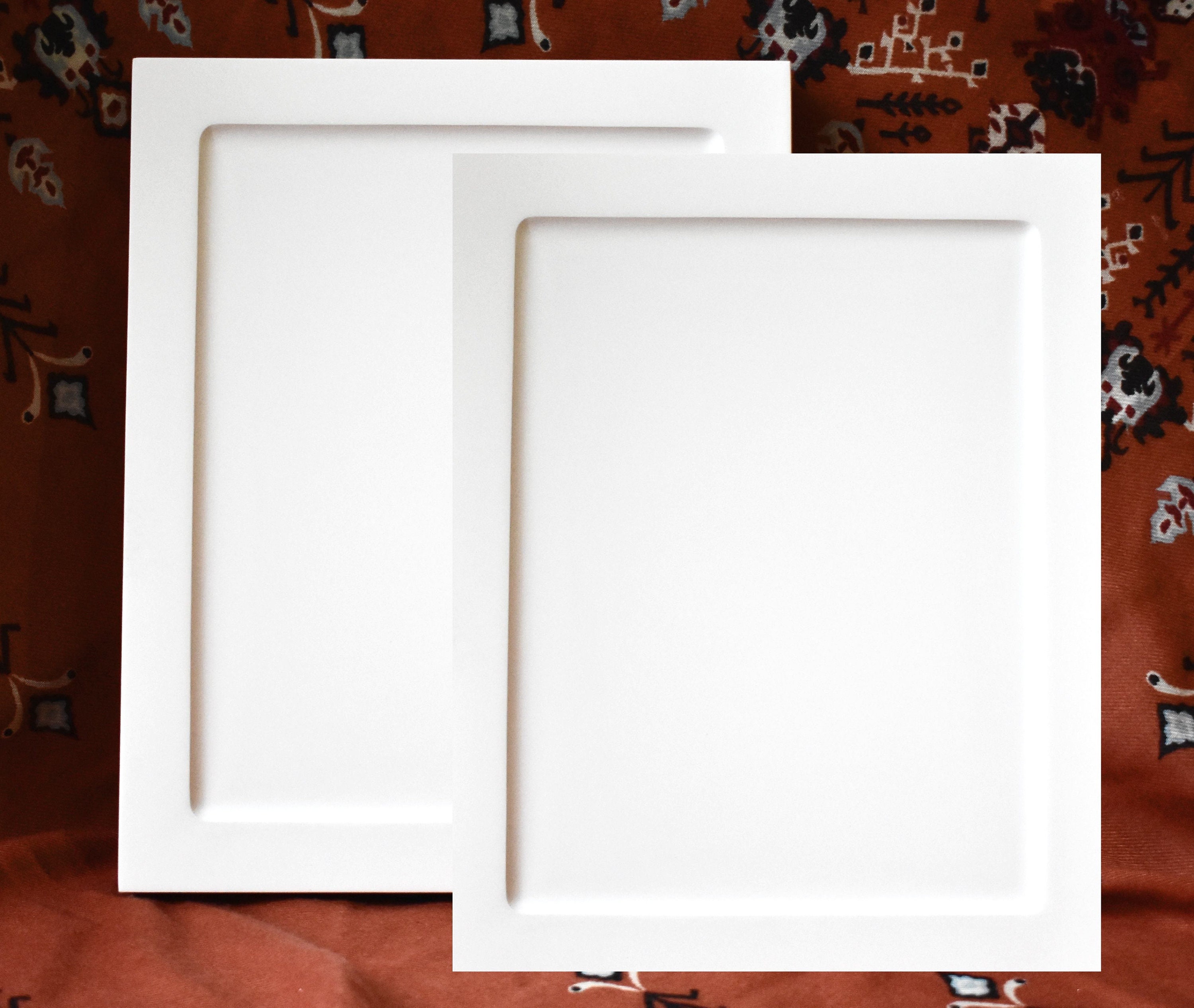 Set 2 Pcs Wooden Boards With Gesso levkas With Recesses Gessoed Boards ...
