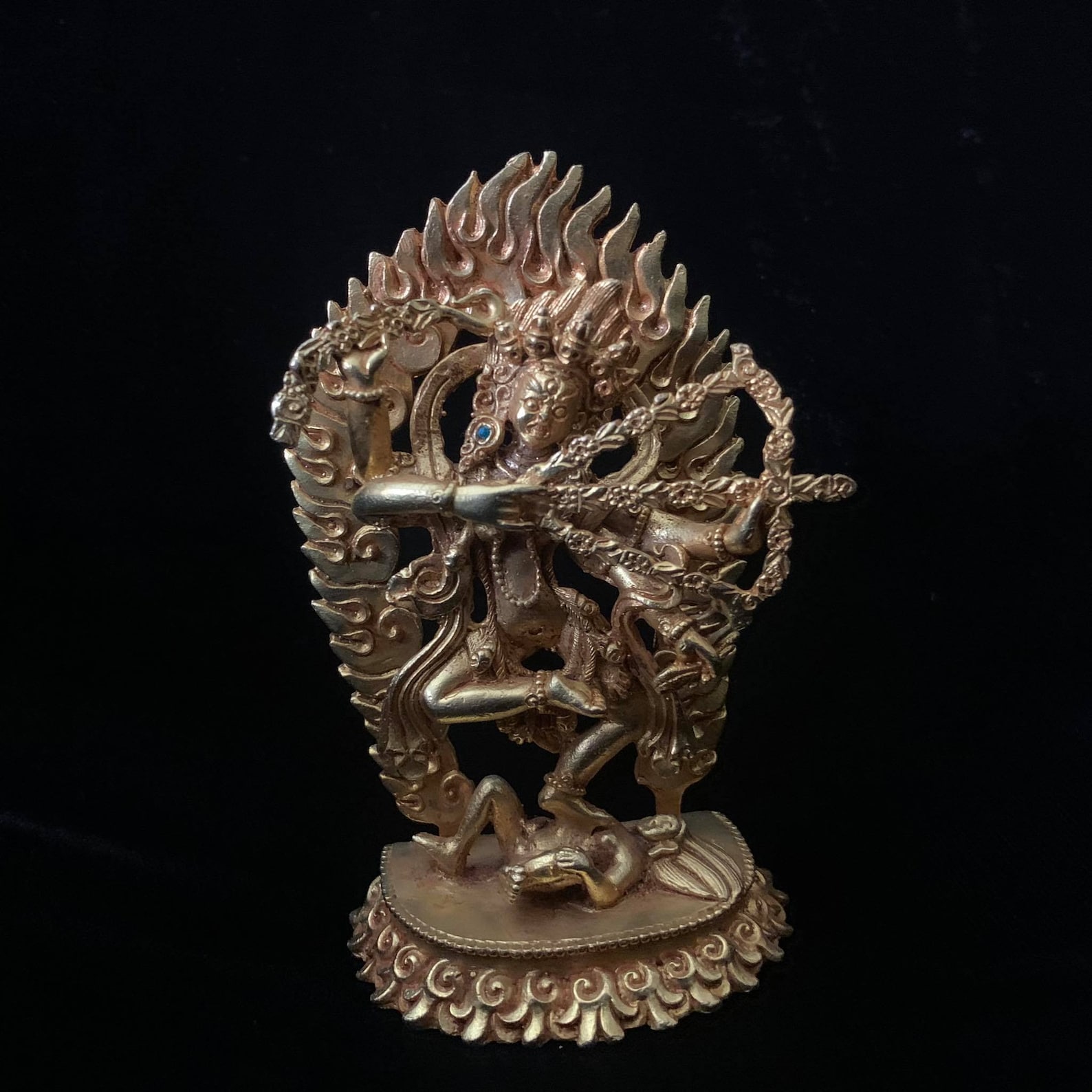 Nepali Kurukulla Gold-plated Copper Buddhist Statue - Etsy