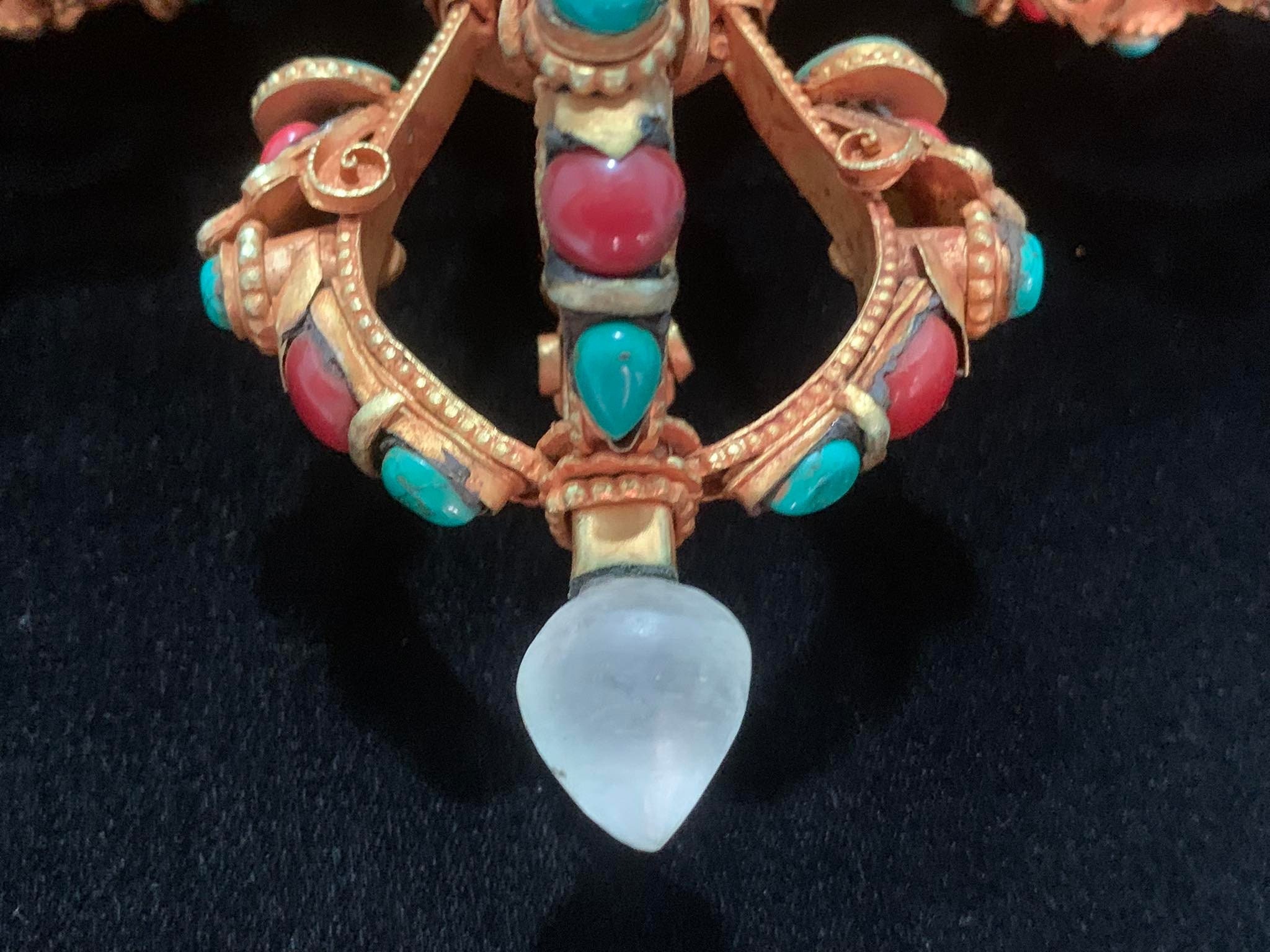 Magnificent Gilt Double Vajra With Semi-precious Stonework - Etsy