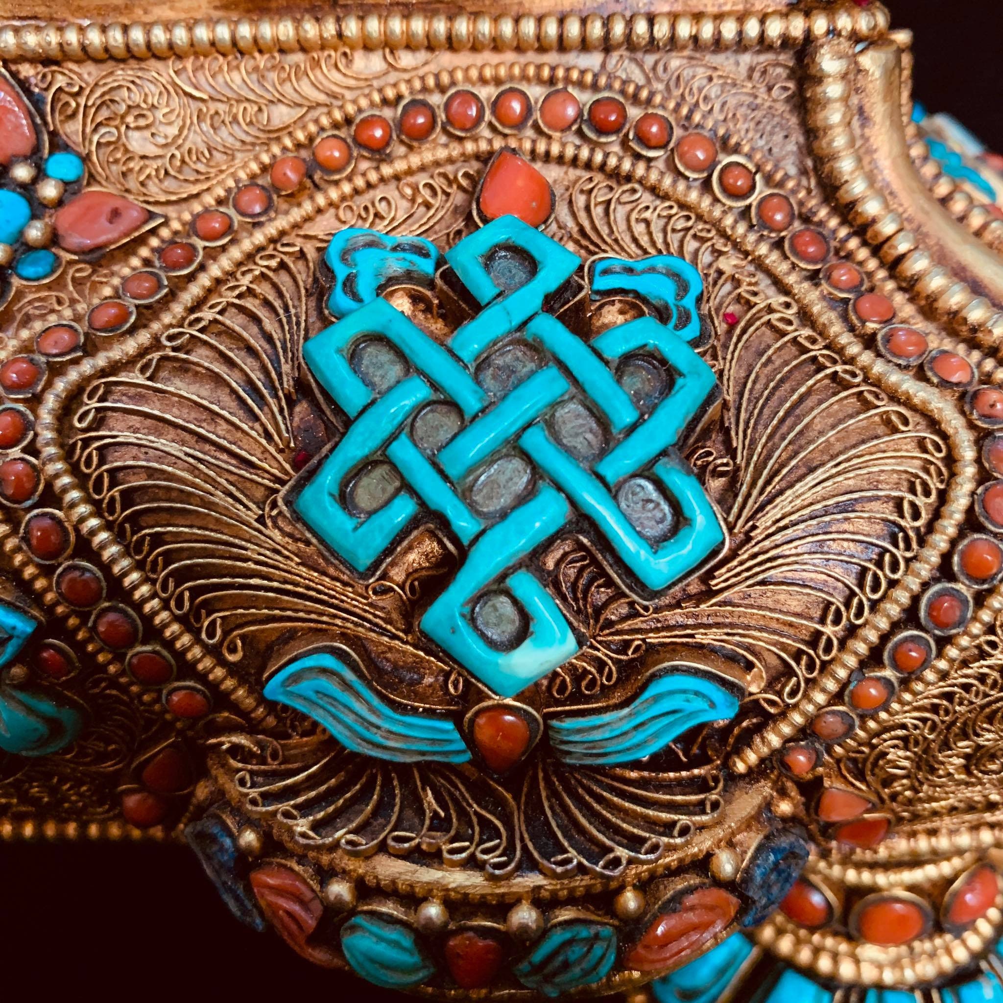 Masterpiece Nepal Jewelry Treasure Box With Gem Inlay - Etsy