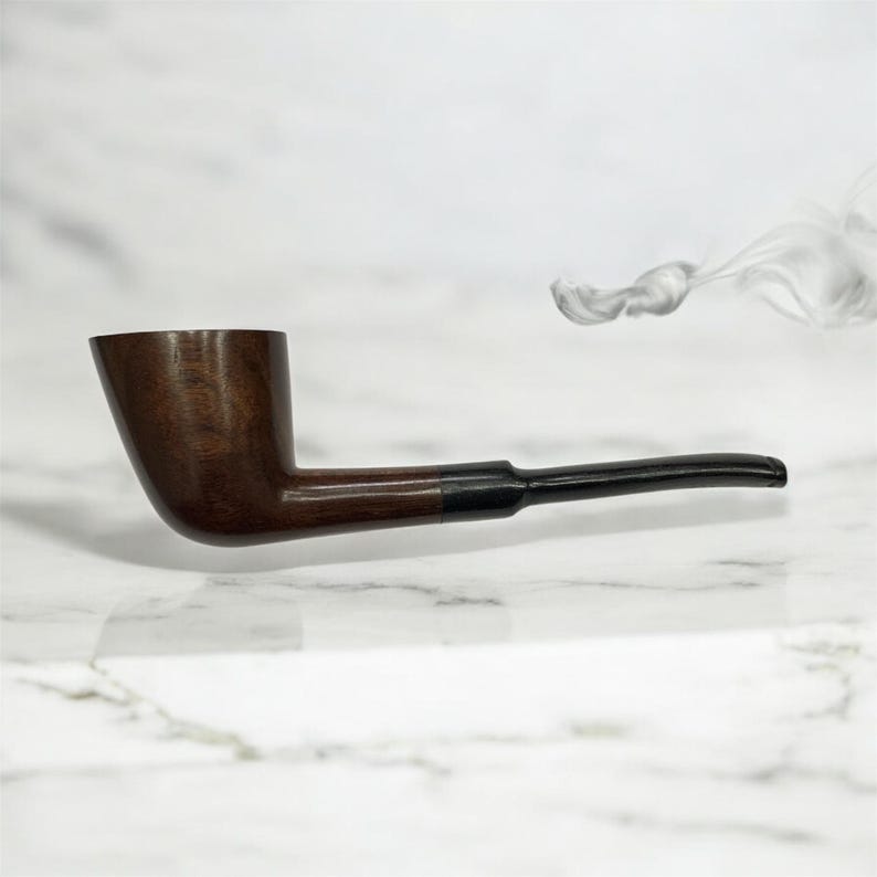 Hand Carved Wood Tobacco Pipe: 6-inch Deep Bowl, Artistic Design - Etsy