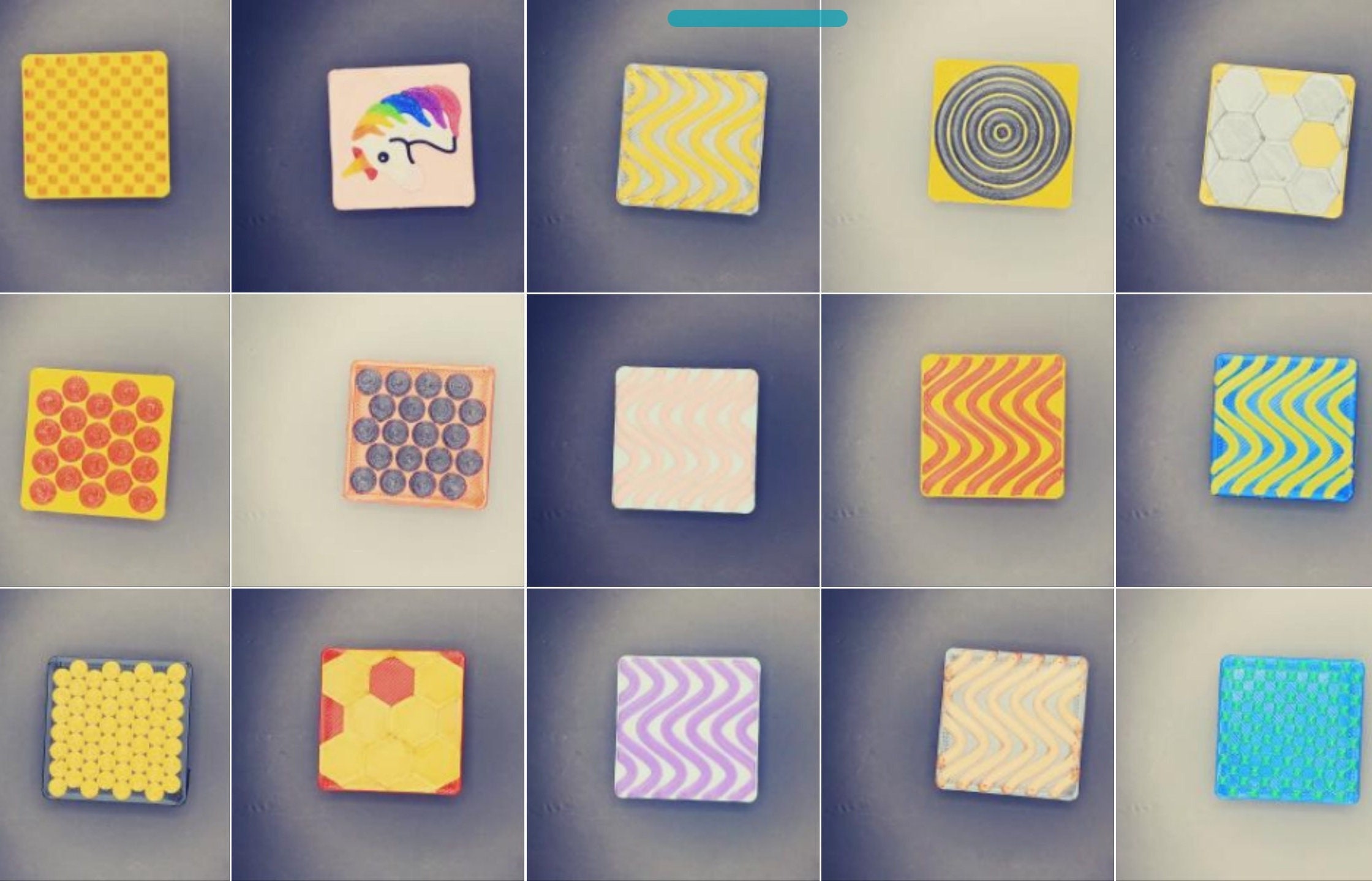 Magnetic Fidget Square With Custom Faces. Dozens of Textures. - Etsy