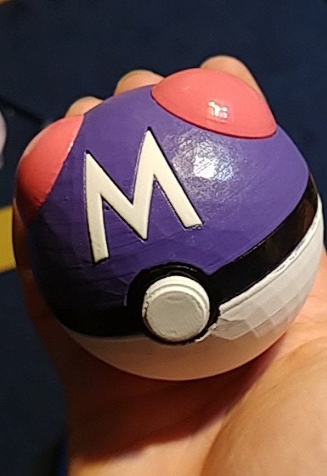 Gen 1 Poke Ball, Great Ball, Ultra Ball, Master Ball. 3D Printed ...