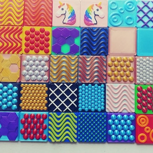 Magnetic Fidget Square With Custom Faces. Dozens of Textures. Perfect ...