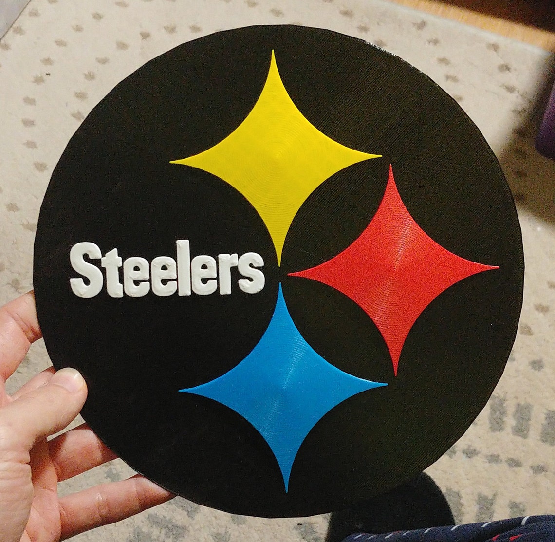 Pittsburg Steelers Themed Wall Sign for Man Caves Game Room and Office ...