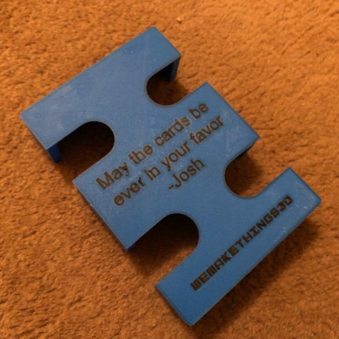 Personalized Custom Text Dual Deck of Cards Holder and - Etsy