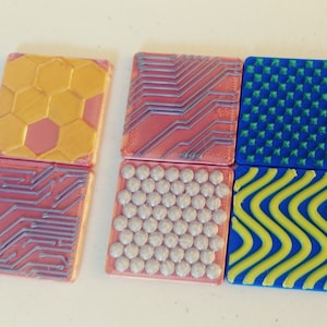 Magnetic Fidget Square With Custom Faces. Dozens of Textures. Perfect ...