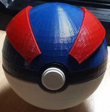 Gen 1 Poke Ball, Great Ball, Ultra Ball, Master Ball. 3D Printed ...