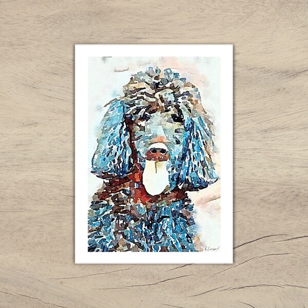 Poodle Card - Etsy UK