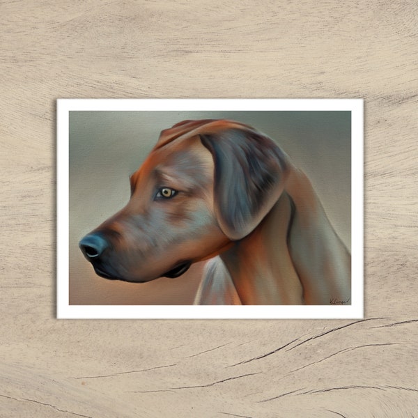 Rhodesian Ridgeback Birthday Card - Etsy