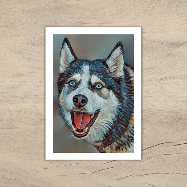 Husky Cards - Etsy