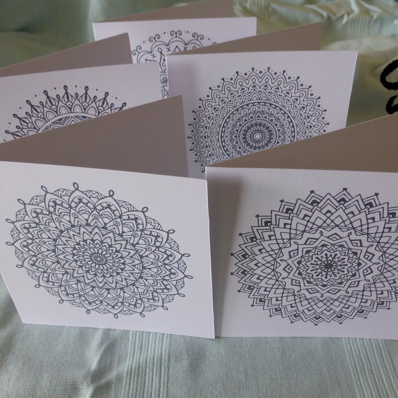 Mandala Greeting Card - Etsy