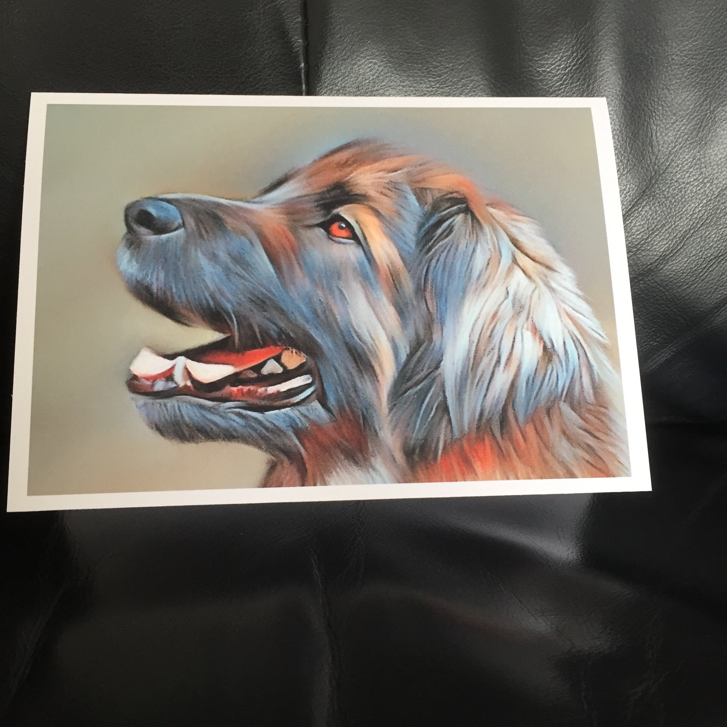 Handcrafted Lynx Card From Original Mixed Media Signed Artwork - Etsy