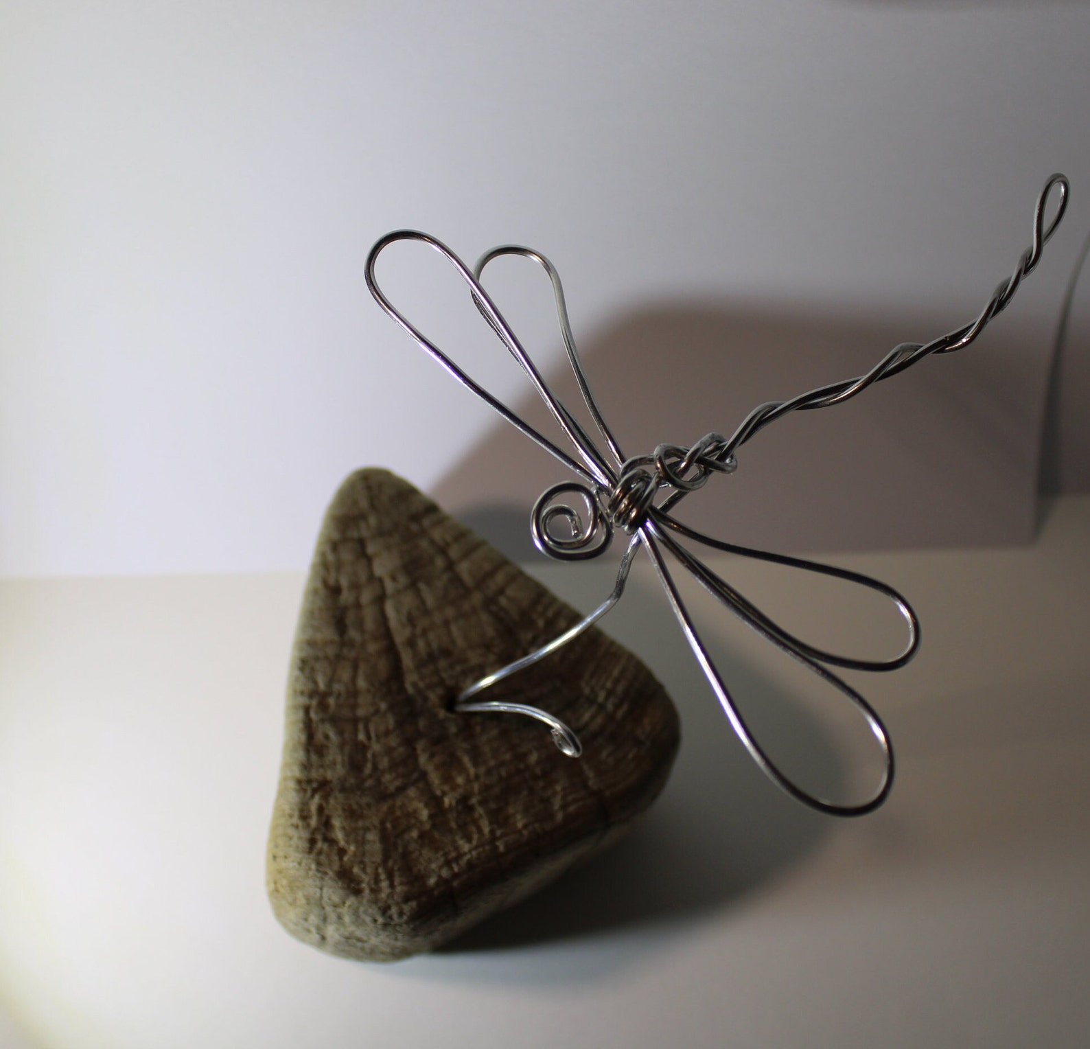 Dragonfly, Wire Sculpture, Dragonfly Sculpture, Wire and Wood, Port ...