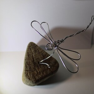 Dragonfly, Wire Sculpture, Dragonfly Sculpture, Wire and Wood, Port ...