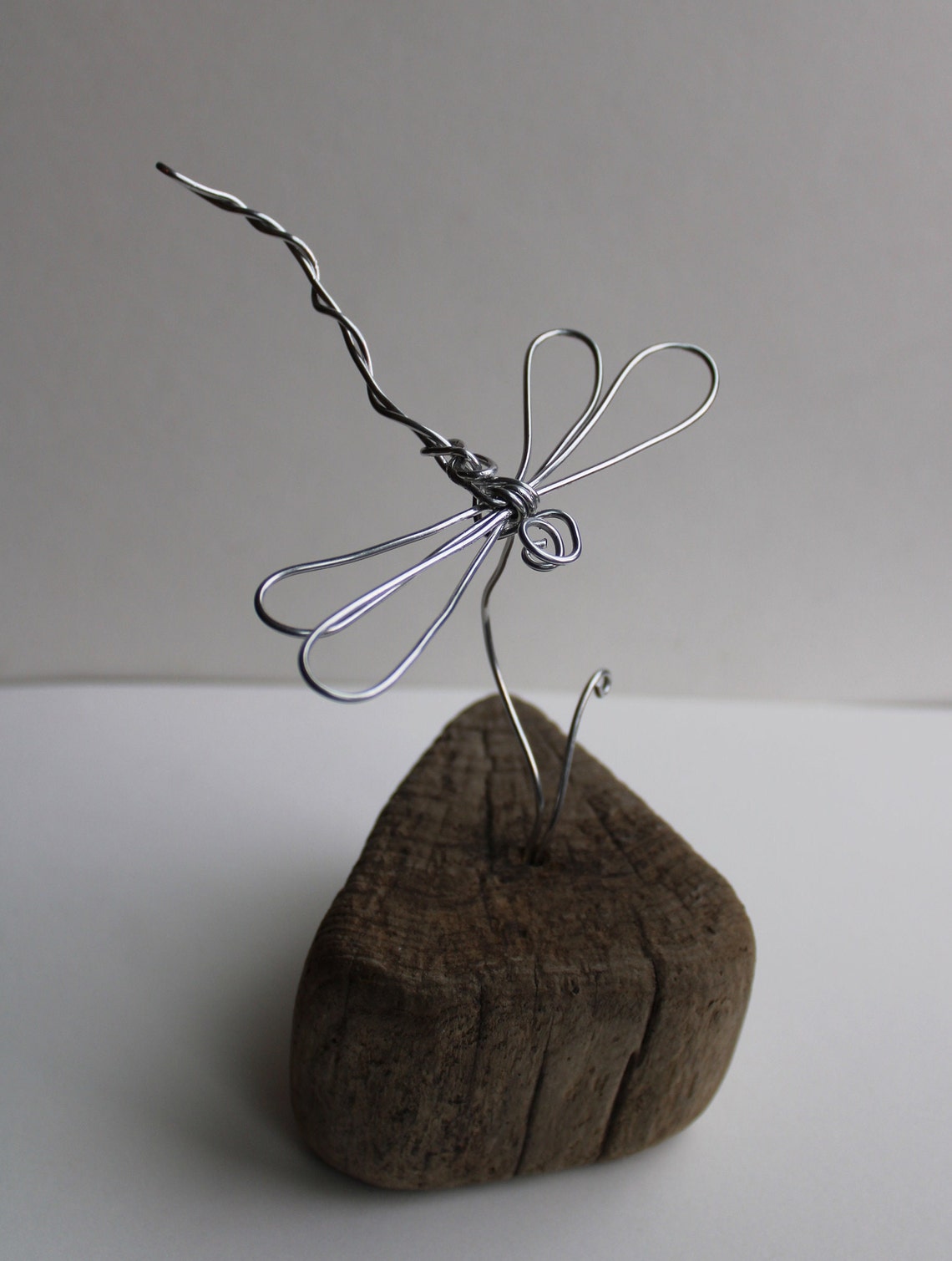 Dragonfly, Wire Sculpture, Dragonfly Sculpture, Wire and Wood, Port ...