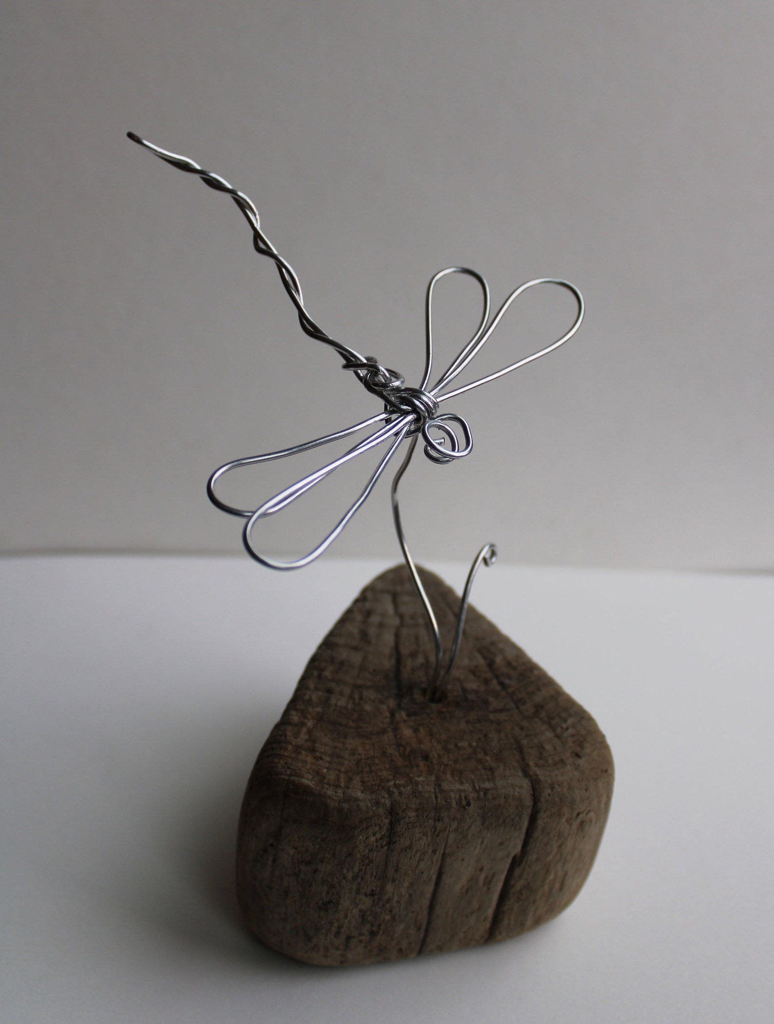 Dragonfly, Wire Sculpture, Dragonfly Sculpture, Wire and Wood, Port ...