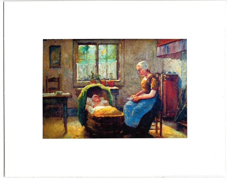 Print Mother and Child Dutch Painting Vintage Dutch Scene - Etsy