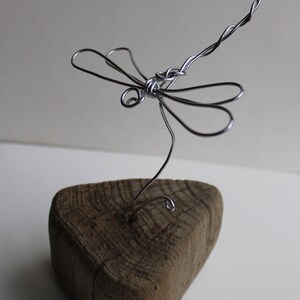 Dragonfly, Wire Sculpture, Dragonfly Sculpture, Wire and Wood, Port ...