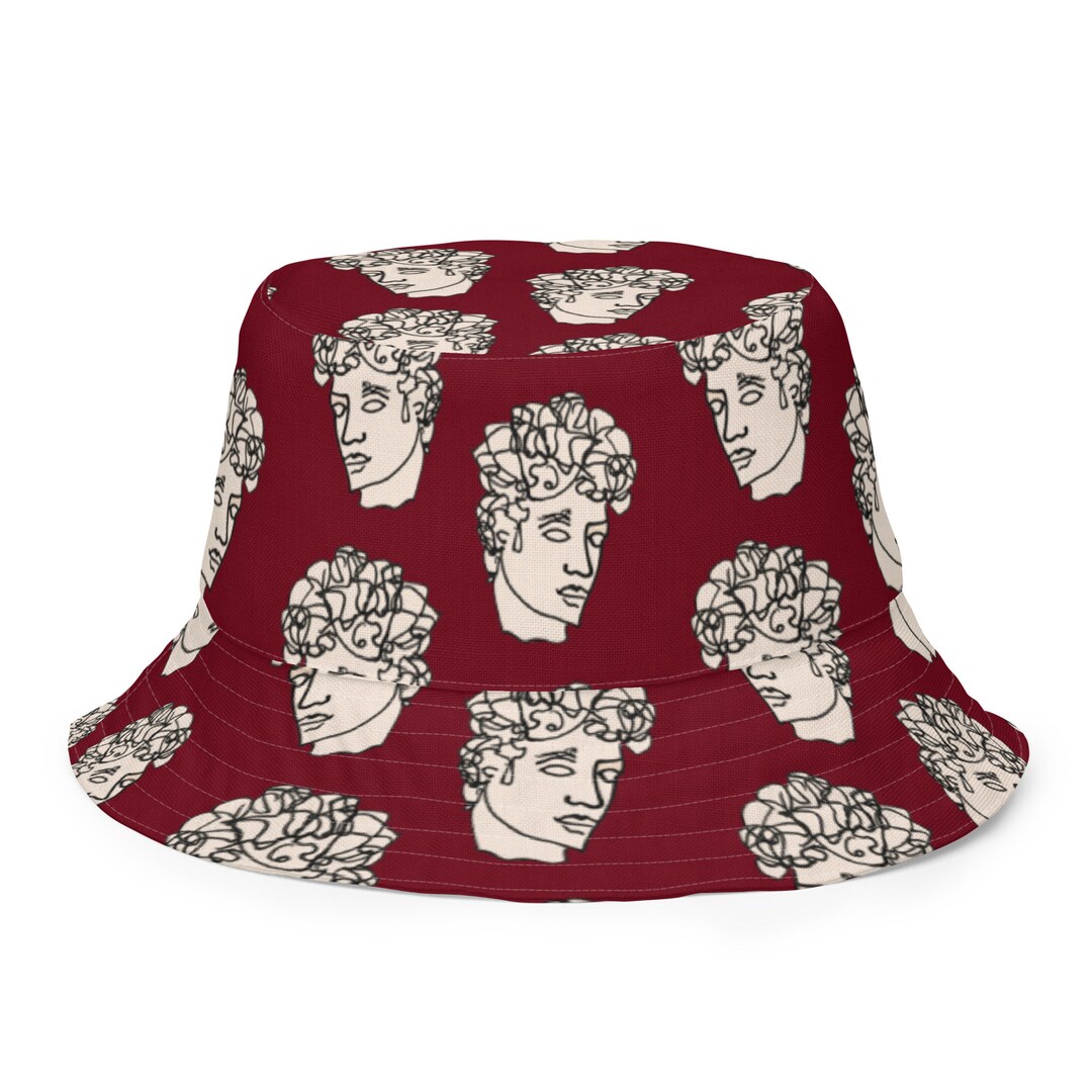 Greco-roman Bust Reversible Bucket Hat - Etsy