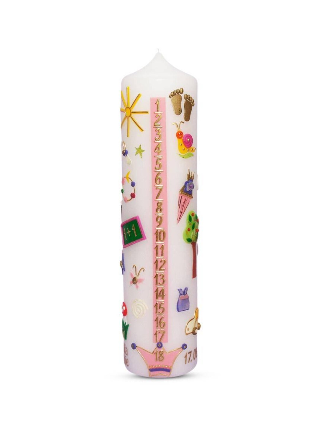 Lebenslicht Birth Candle – Personalized Candle for Birth & Baptism No ...