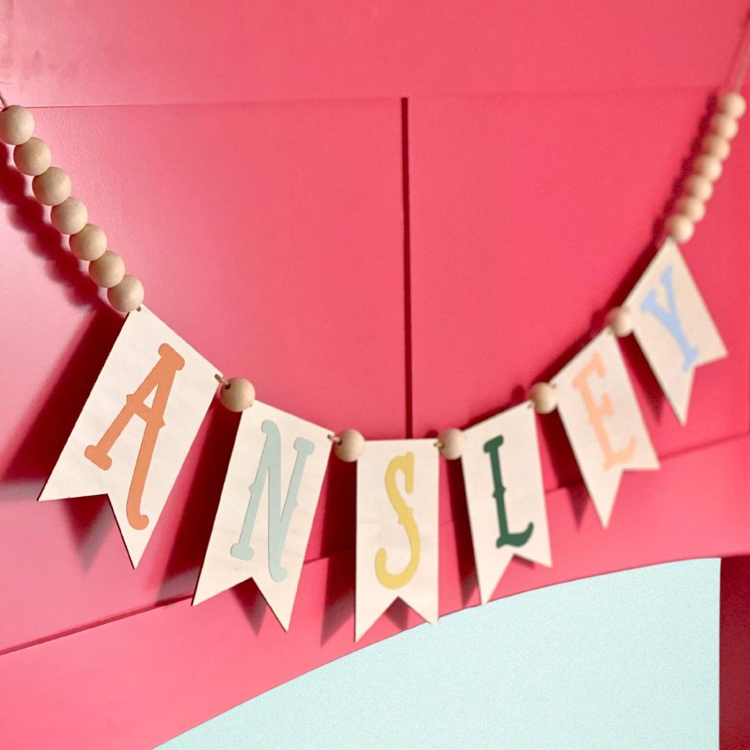 Name Banner, Name Banner for Nursery, Baby Name Banner, Name Bunting ...