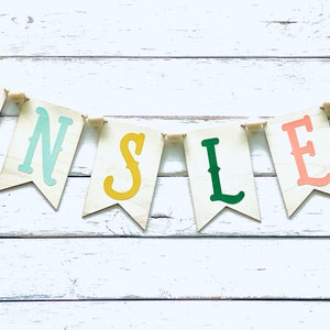 Name Banner Name Banner for Nursery Baby Name Banner Name - Etsy