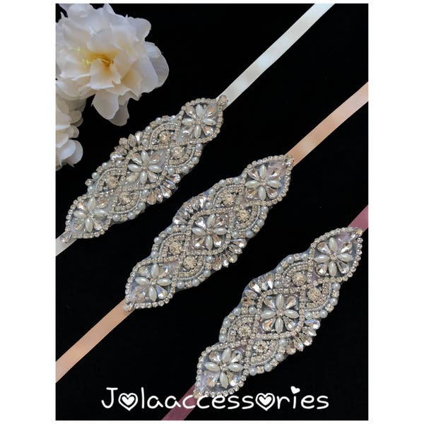 Beaded Bridal Sash - Etsy