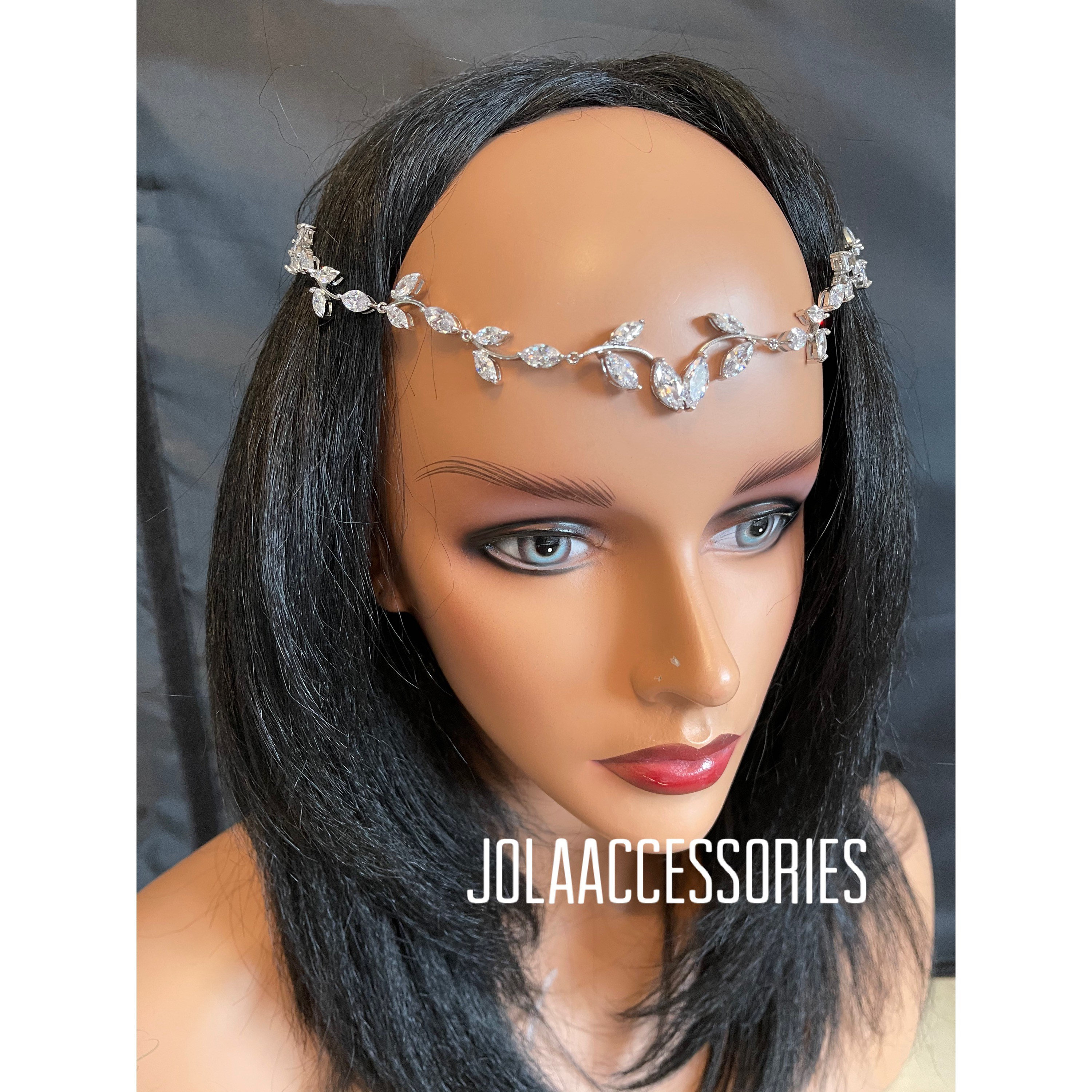 Rhinestone Forehead Crystal Wedding Headpiece Bridal Forehead Band ...