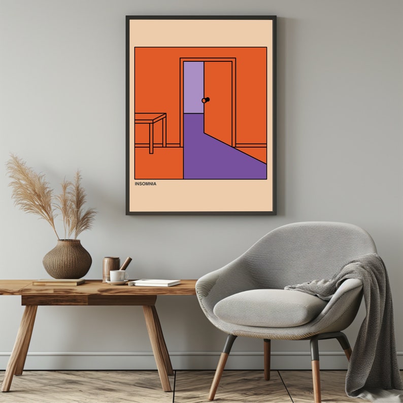 Minimalism Print Art, Abstract Poster, Home Gift, Office Poster ...