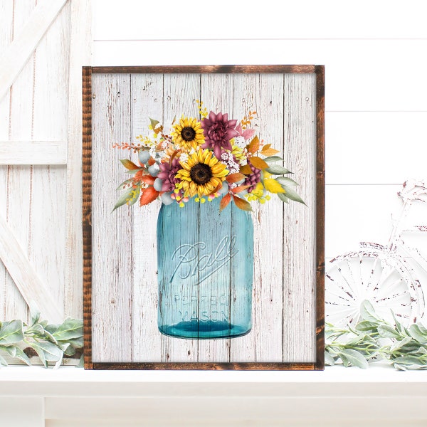 Mason Jar Wall Decor - Etsy