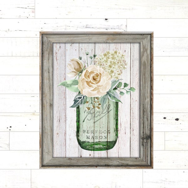 Mason Jar Wall Decor - Etsy
