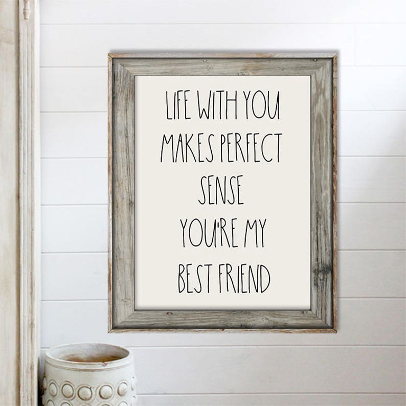 Sale-life With You Makes Perfect Sense-digital Print-wall - Etsy
