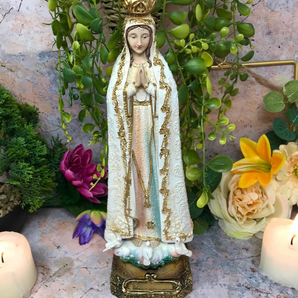 Our Lady of Fatima Statue - Etsy