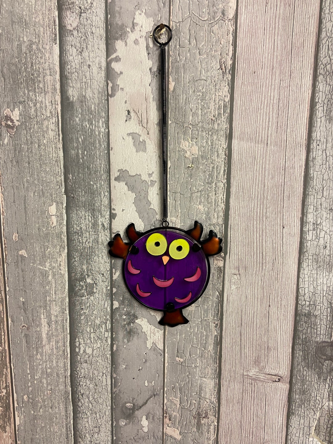 Glow in the Dark Owl Spooky Halloween Decor Handmade Metal - Etsy