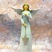 Angel Holding Star Christmas Ornament Resin Figure Festive Home Decor ...