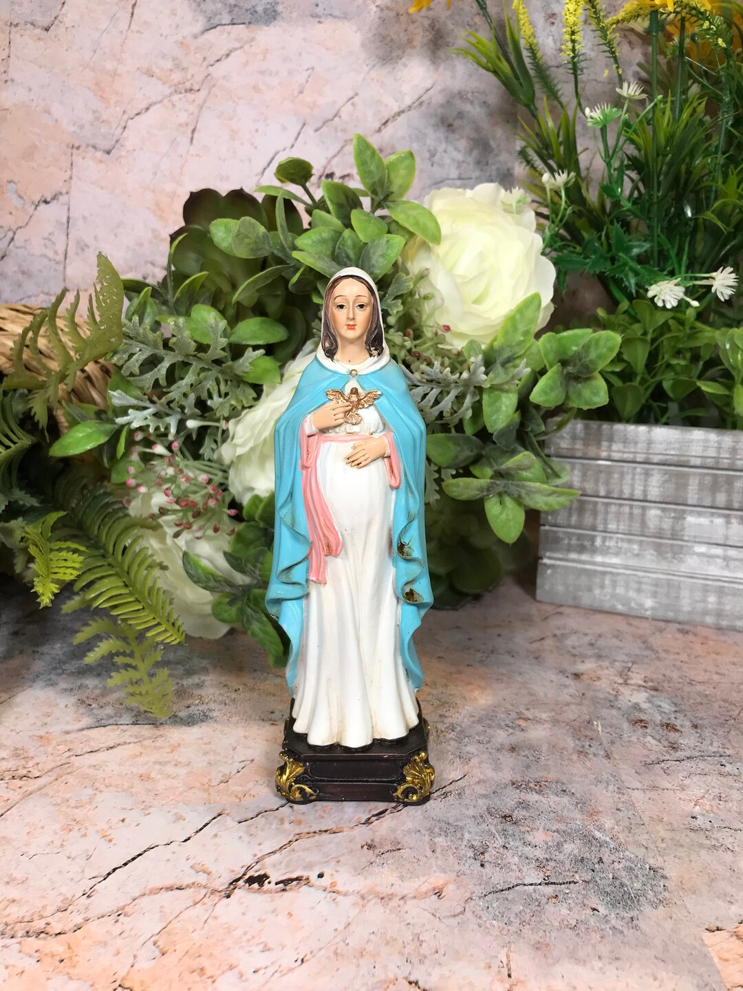 Blessed Virgin Mary Our Lady of Hope With Holy Spirit Statue Religious ...