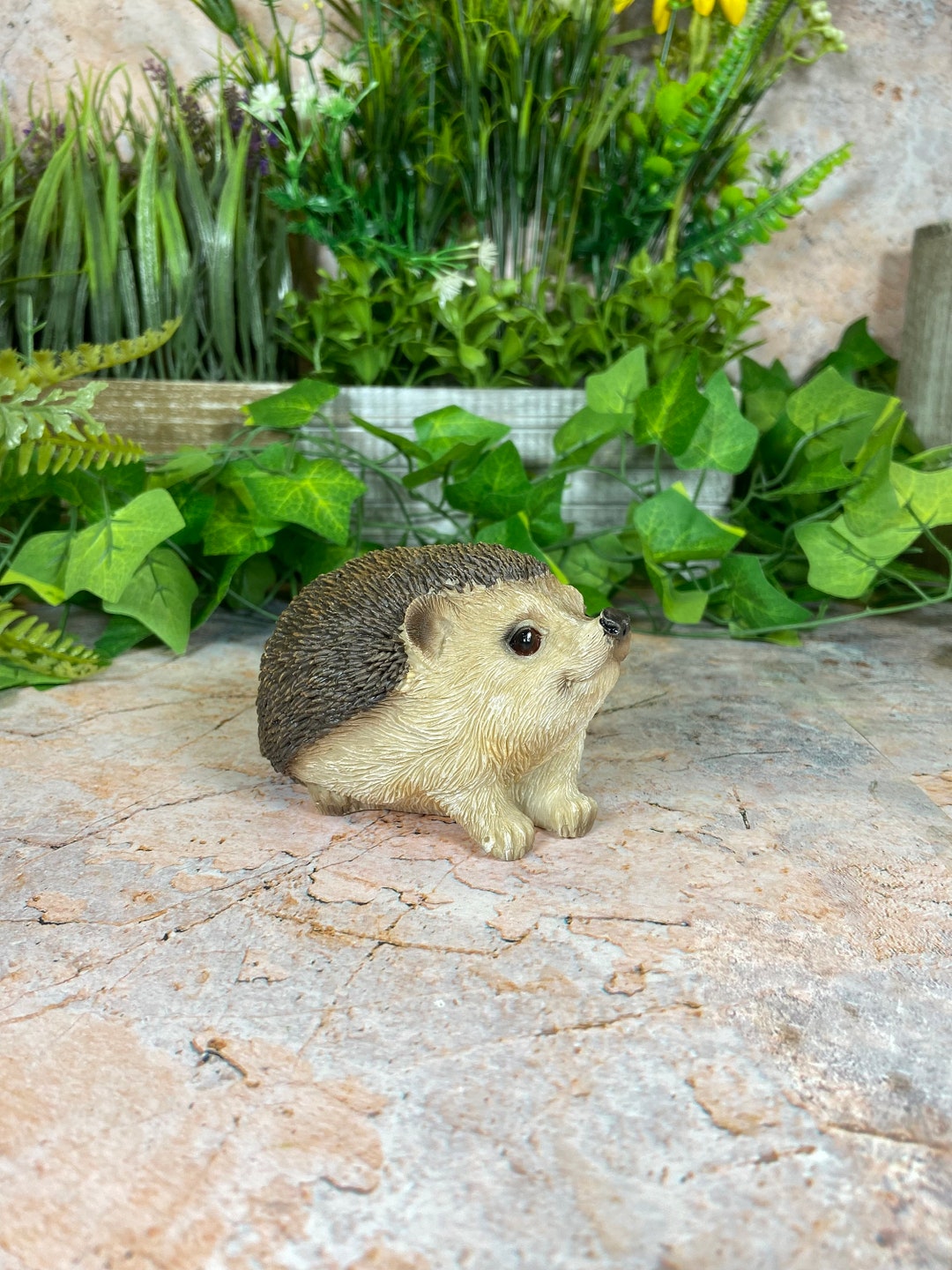 Adorable Realistic Hedgehog Figurine Perfect Garden Ornament Lawn Decor ...