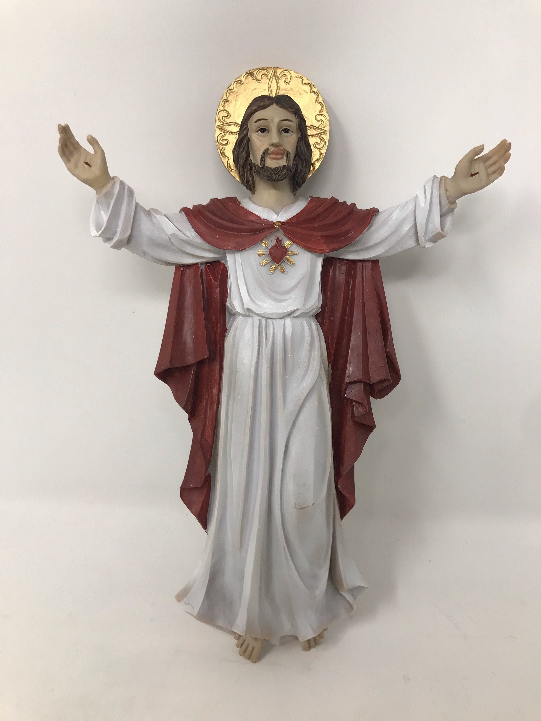 Risen Jesus Christ Resin Plaque Religious Wall Ornament Easter - Etsy