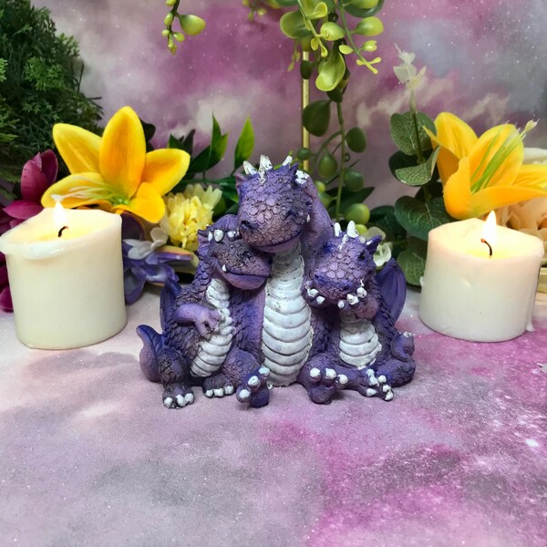 Dragon Family Statue - Etsy
