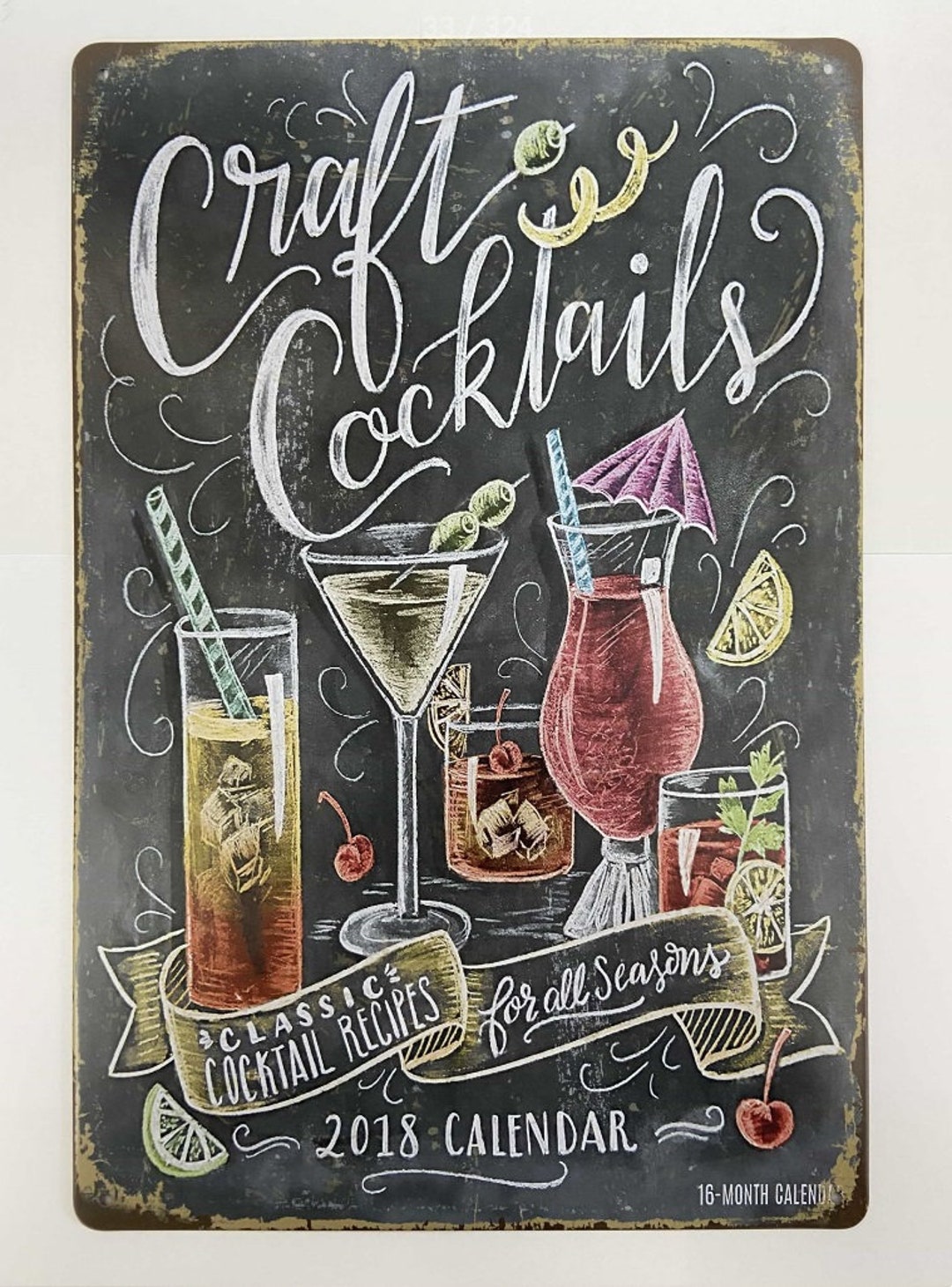 Vintage Style Craft Cocktails Metal Sign Retro Bar Decor Nostalgic Wall ...